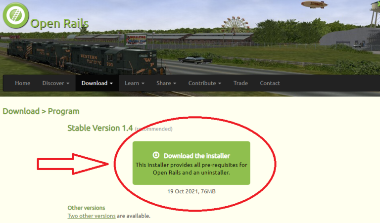 Pobieranie i instalacja Open Rails – Open Rails na TrainSim.pl